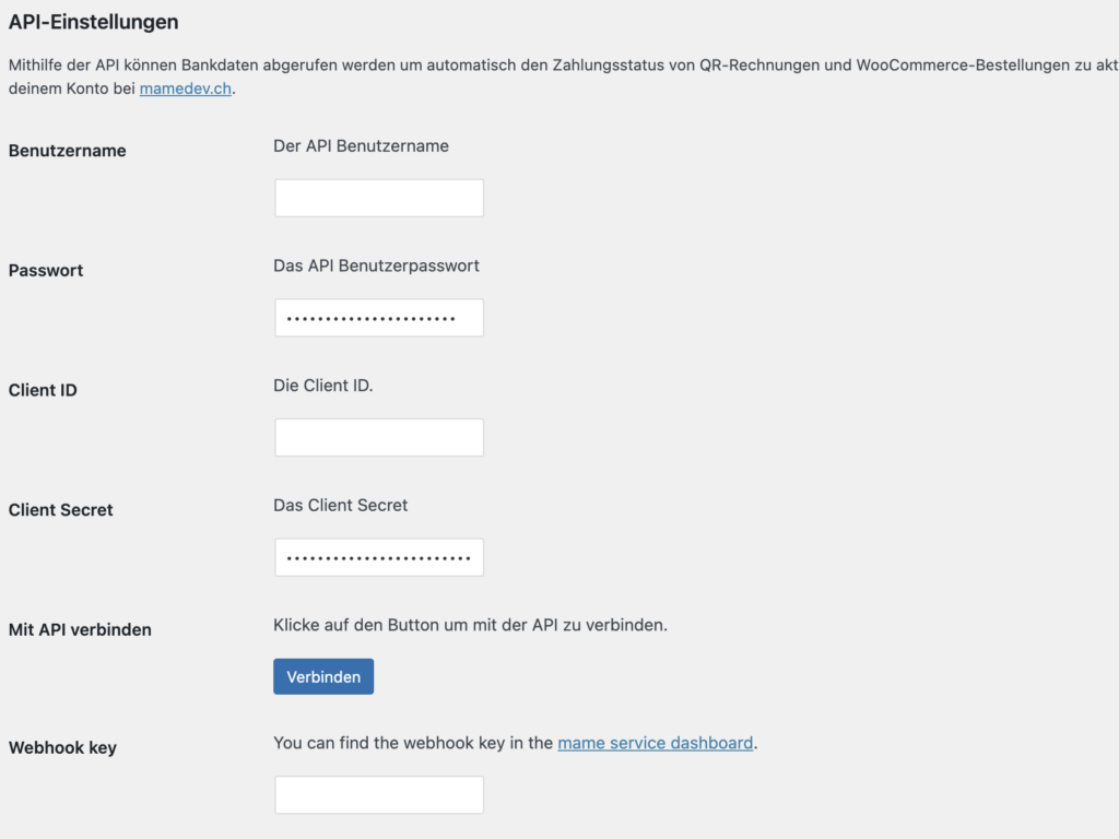 Einrichtung der TWINT-Integration – mame documentation